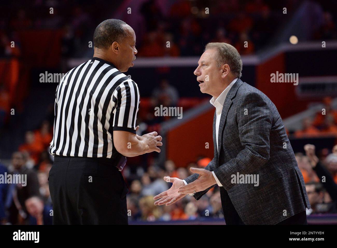 CHAMPAIGN, IL - FEBRUARY 05: Michigan State Spartans Head Coach Tom ...