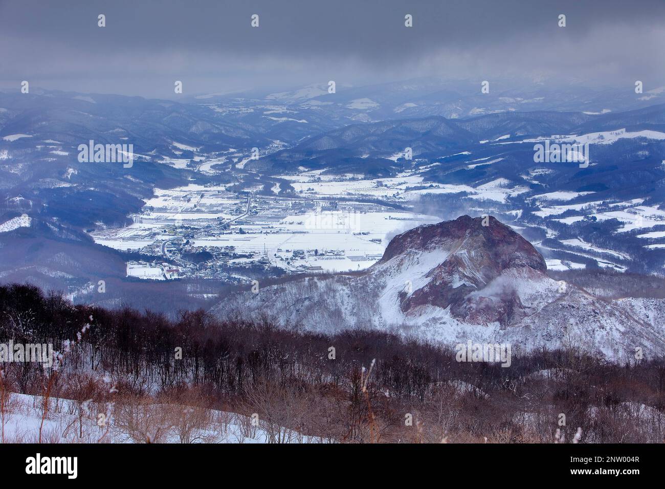 Showa Shinzan,near lake Toya,Shikotsu-Toya National Park,Hokkaido,Japan ...