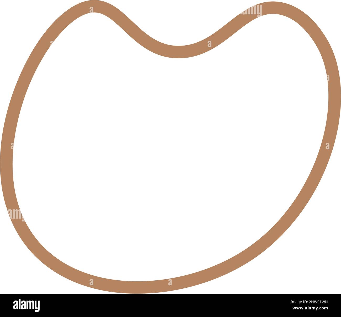 Abstract shape outline contemporary modern boho art design element ...