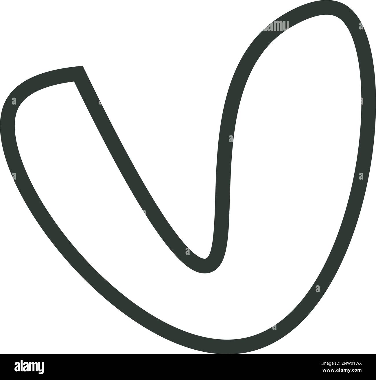 Abstract shape outline contemporary modern boho art design element ...