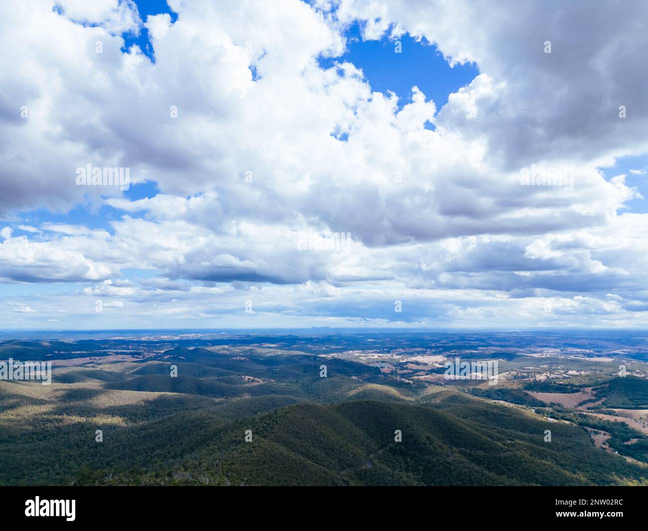 Summer Landscape at Mt St Leonard in Australia Stock Photo - Alamy