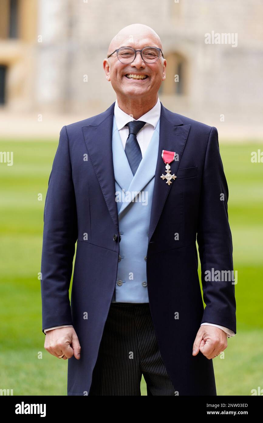 Gregg Wallace after being made a Member of the Order of the British ...