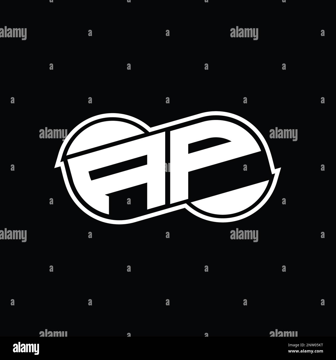 AP Logo monogram abstract infinity shape half round vector images ... AP Logo monogram abstract infinity shape half round vector images ...