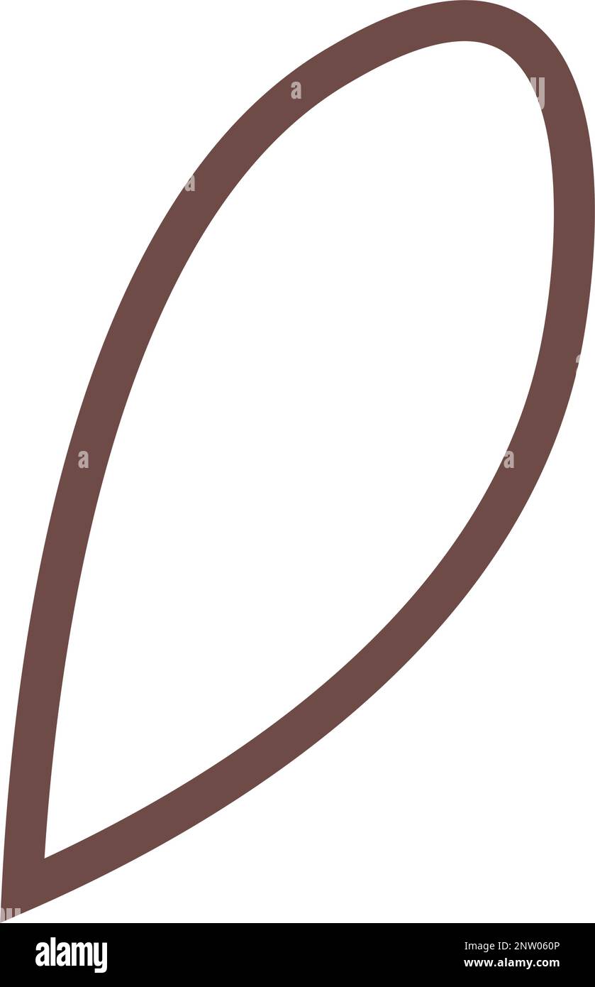 Abstract shape outline contemporary modern boho art design element ...