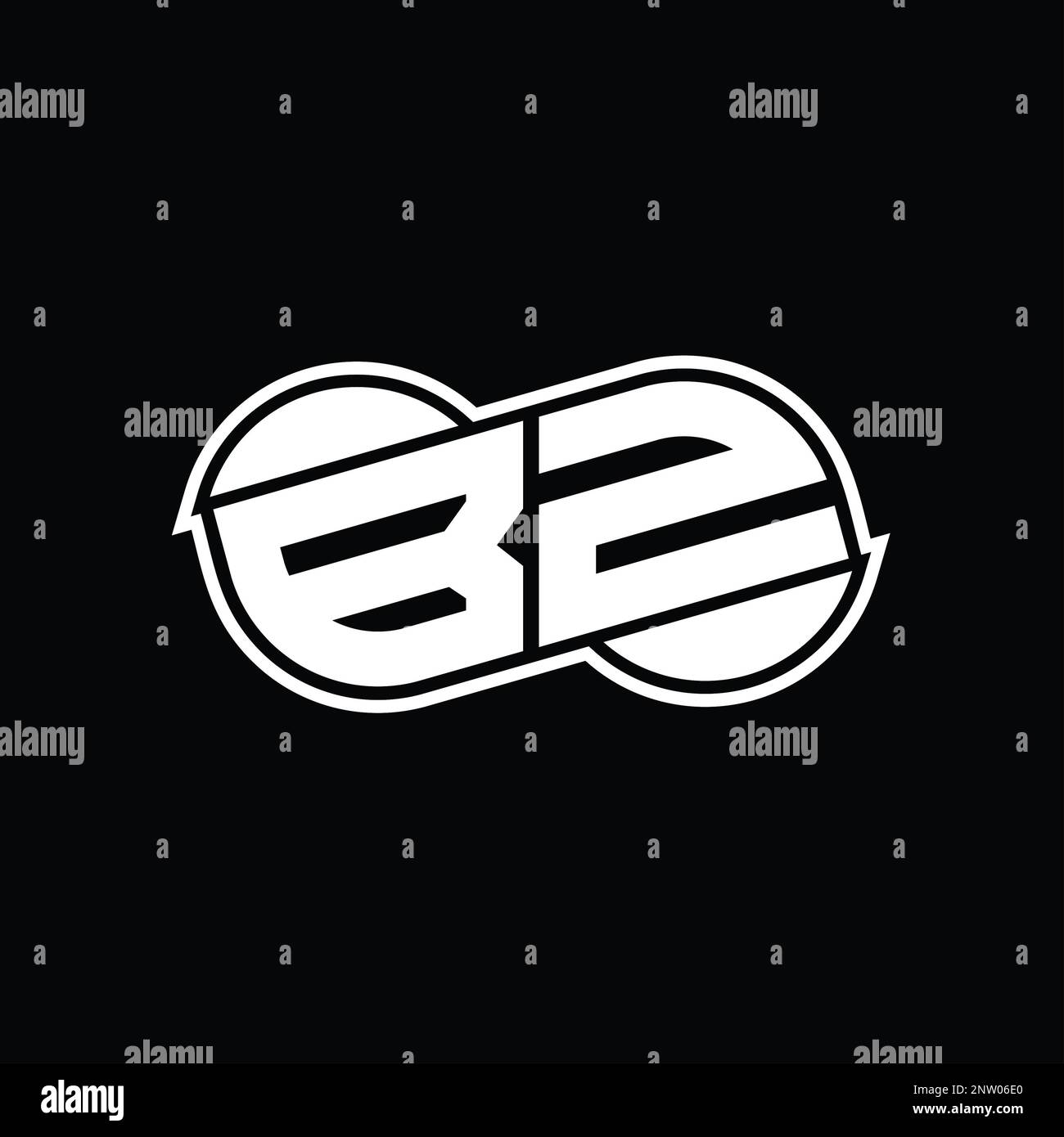 BZ Logo monogram abstract infinity shape half round vector images ... BZ Logo monogram abstract infinity shape half round vector images ...
