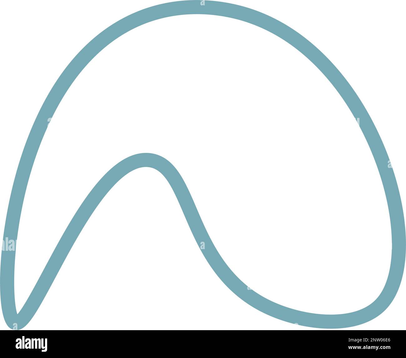 Abstract shape outline contemporary modern boho art design element ...