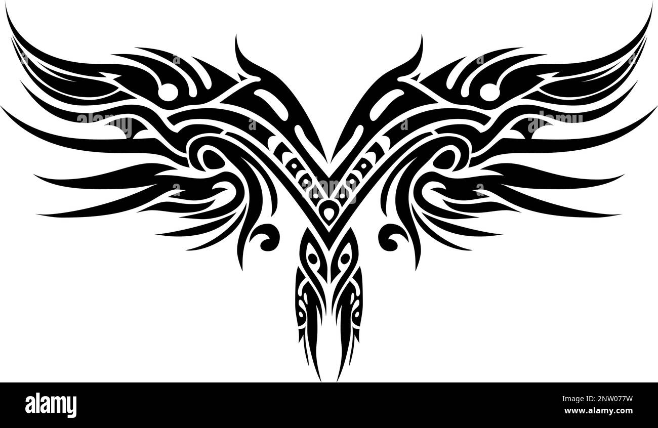 Tribal tattoo element. Very crisp and smooth lines. Vector illustration ...