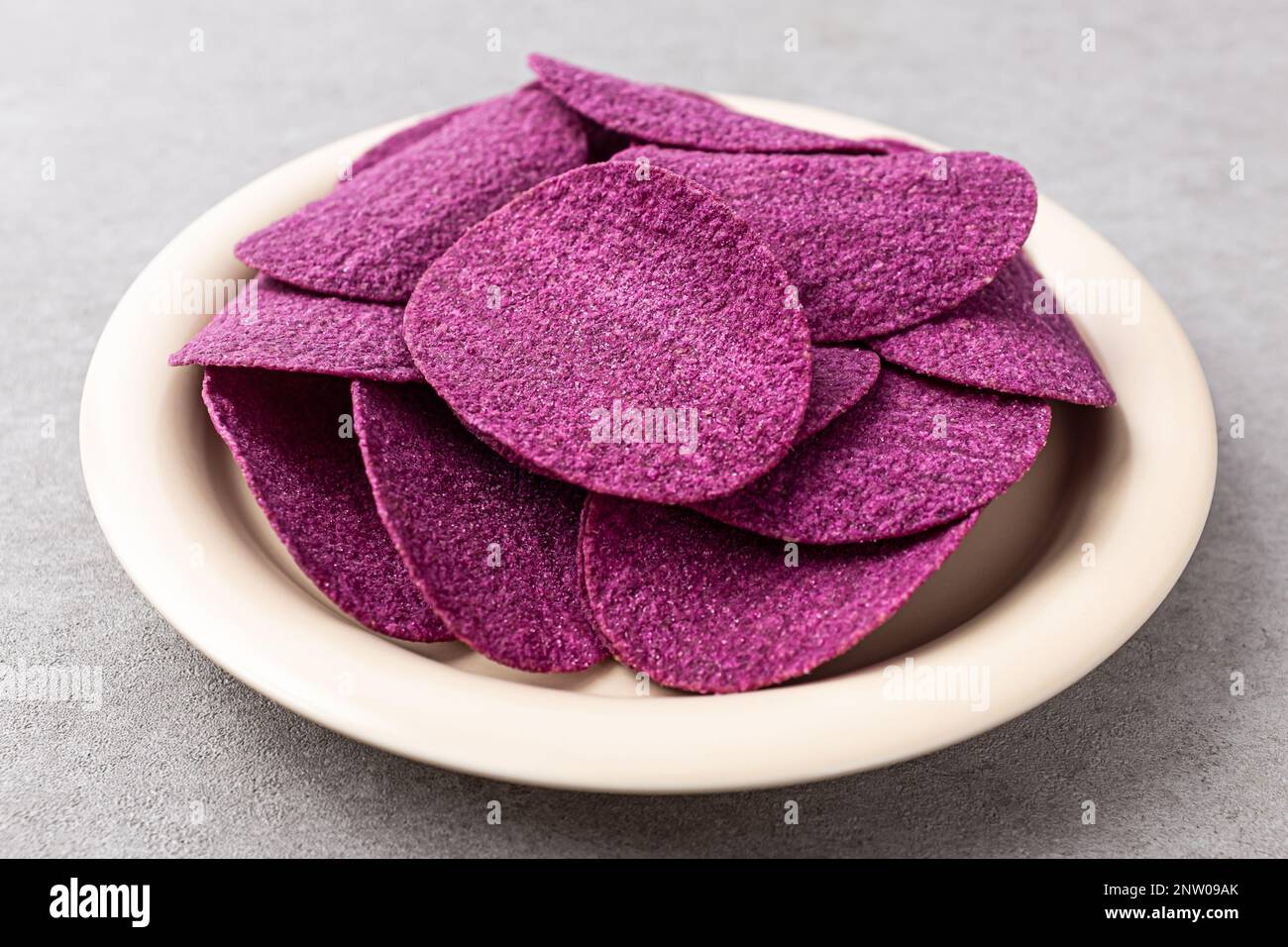 purple sweet potato snack. sweet potato flavored food. sweet thin snack ...