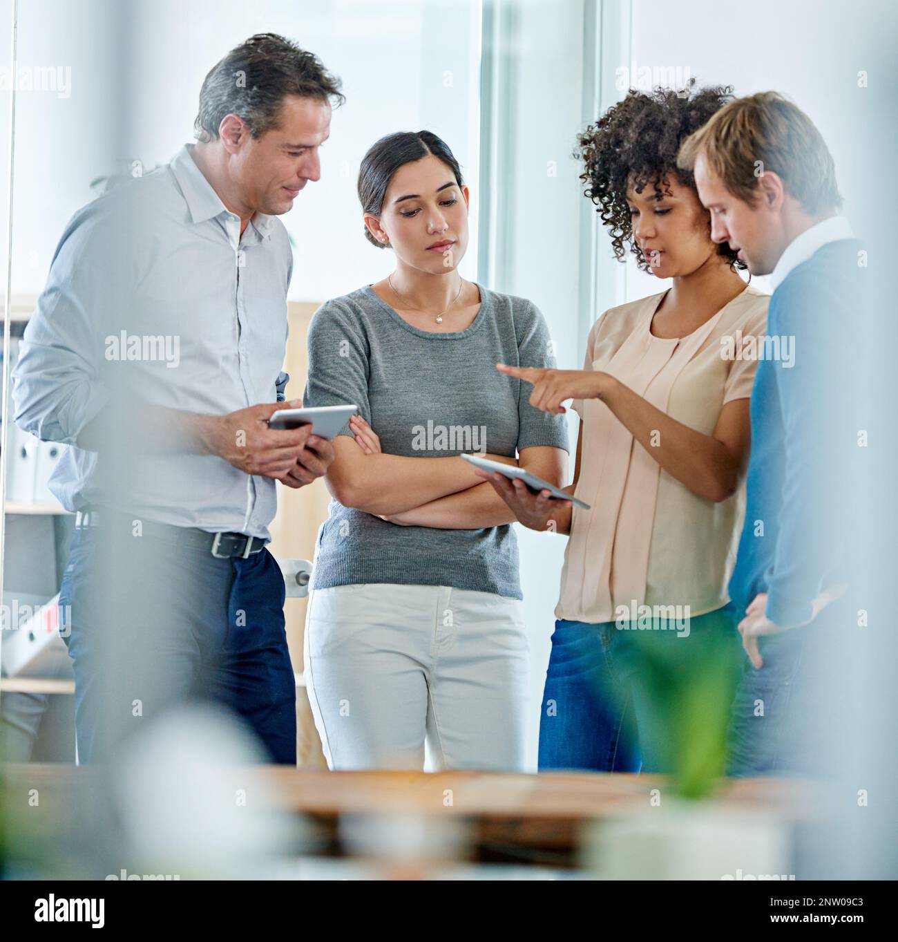 Everybodys input is important. Shot of a group of office colleagues ...