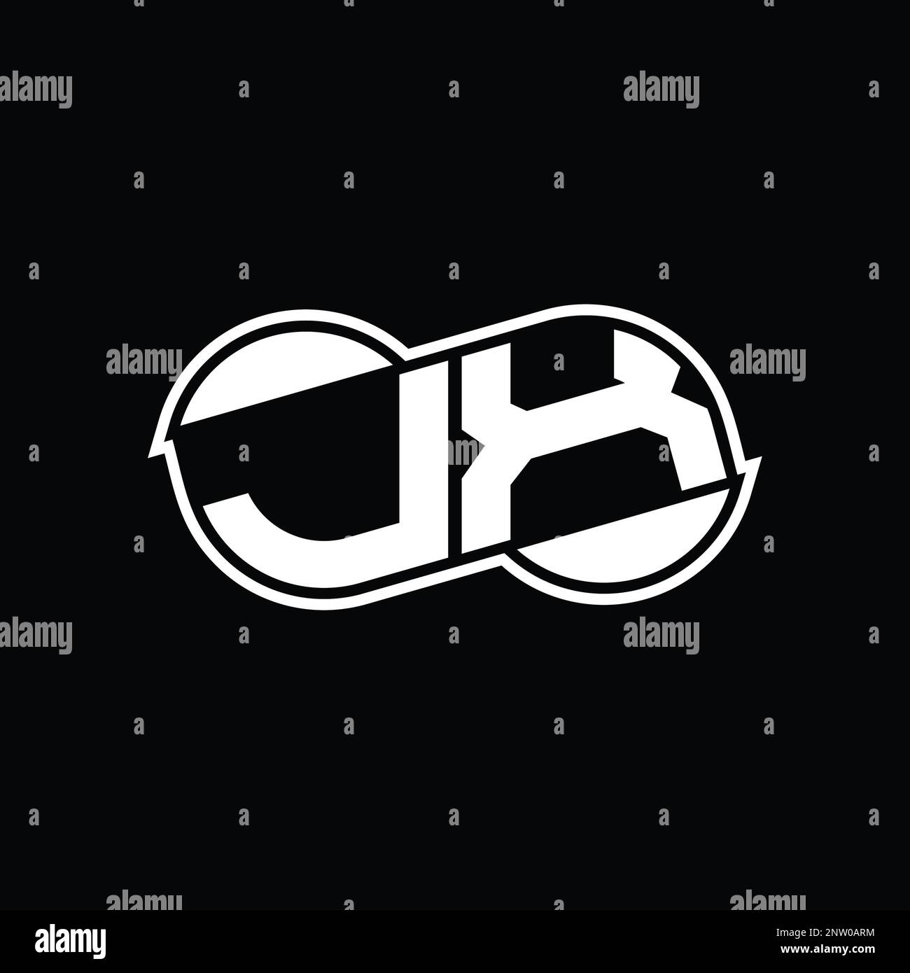 JX Logo monogram abstract infinity shape half round vector images ...