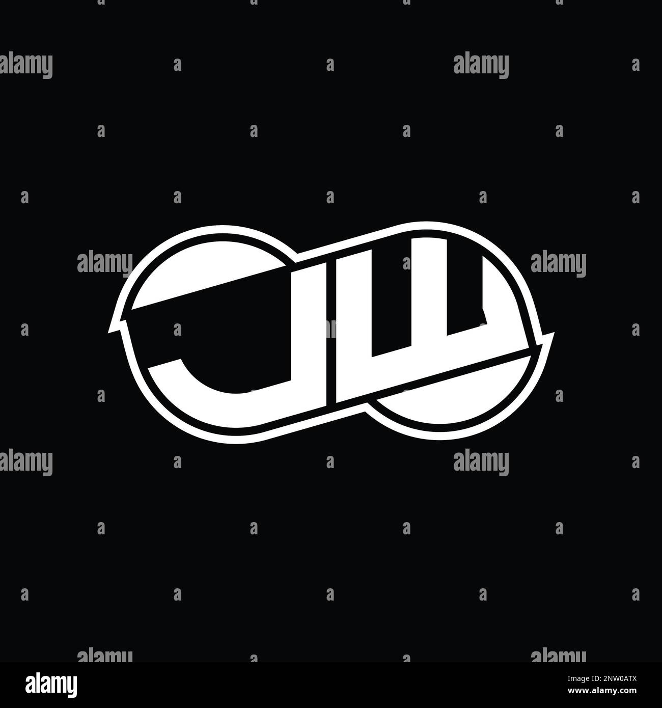 JW Logo monogram abstract infinity shape half round vector images ... JW Logo monogram abstract infinity shape half round vector images ...