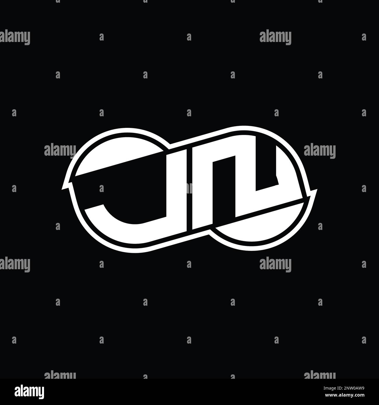 JN Logo monogram abstract infinity shape half round vector images ... JN Logo monogram abstract infinity shape half round vector images ...