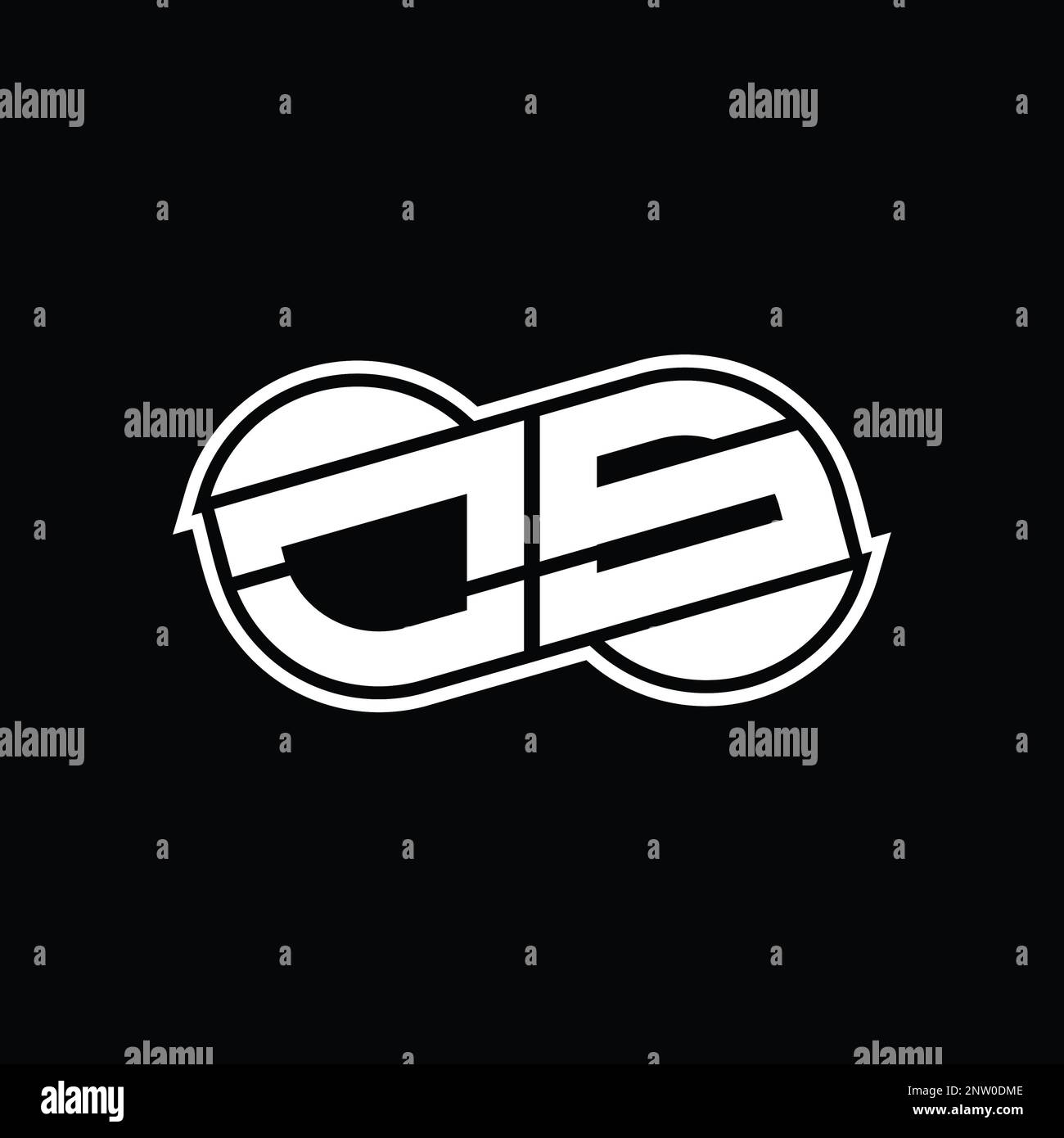 OS Logo monogram abstract infinity shape half round vector images ... OS Logo monogram abstract infinity shape half round vector images ...