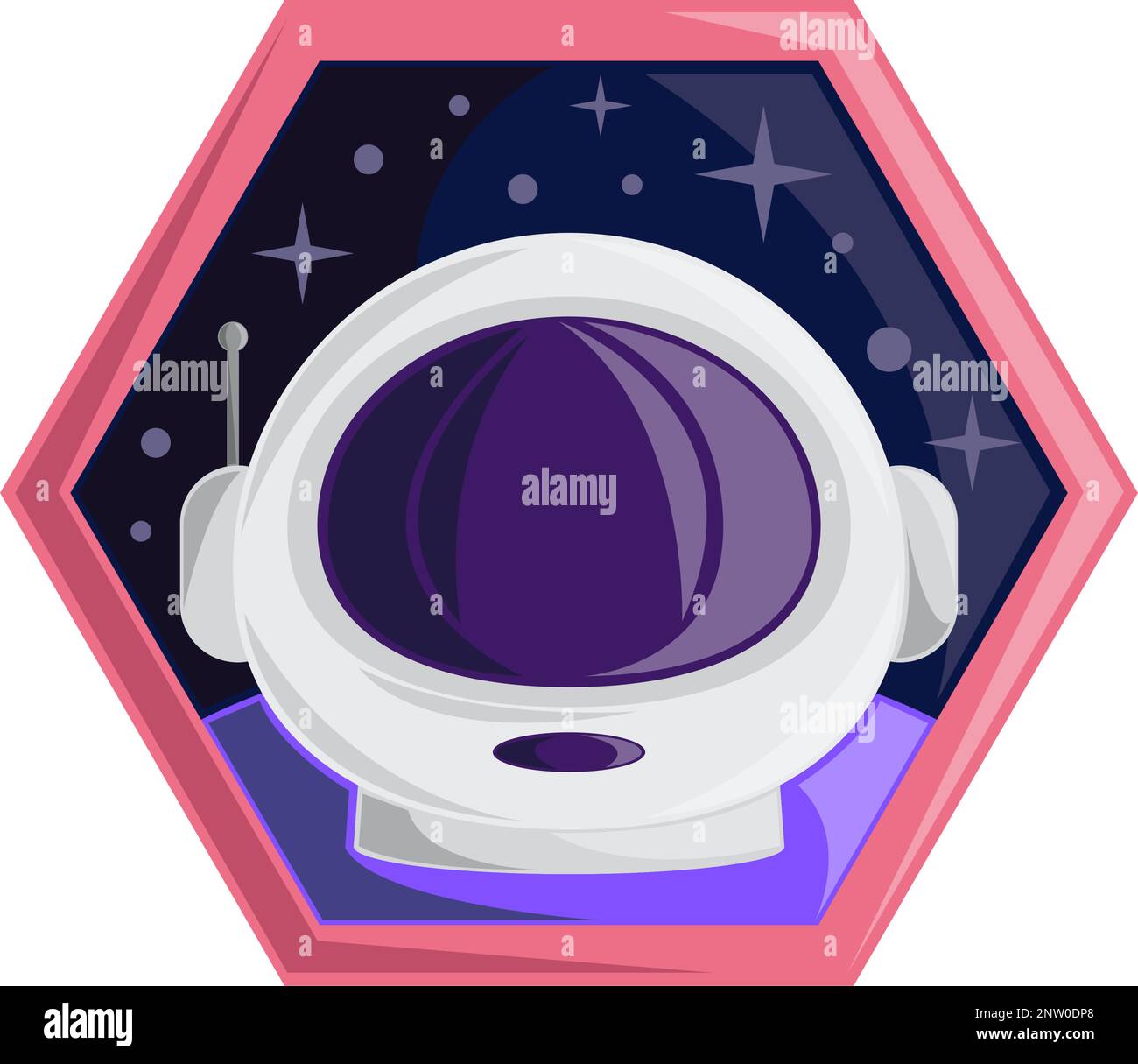 astronaut space badge Stock Vector Image & Art - Alamy