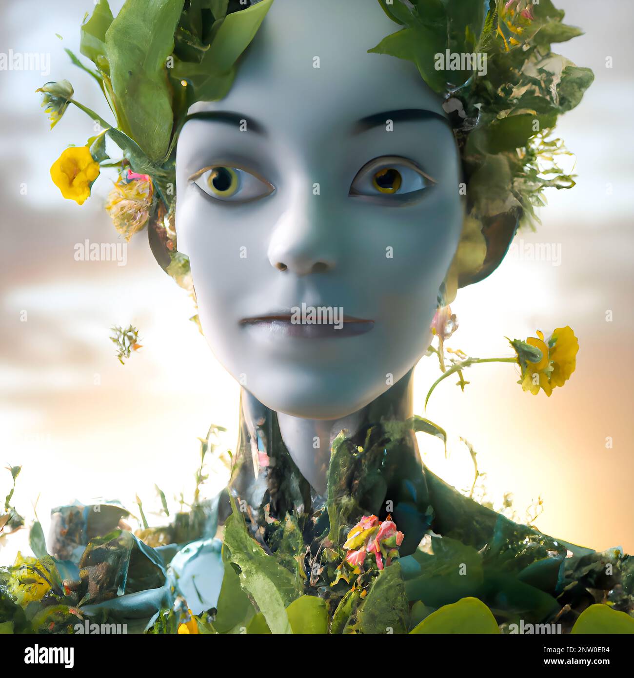 Beautiful female robot hi-res stock photography and images - Alamy