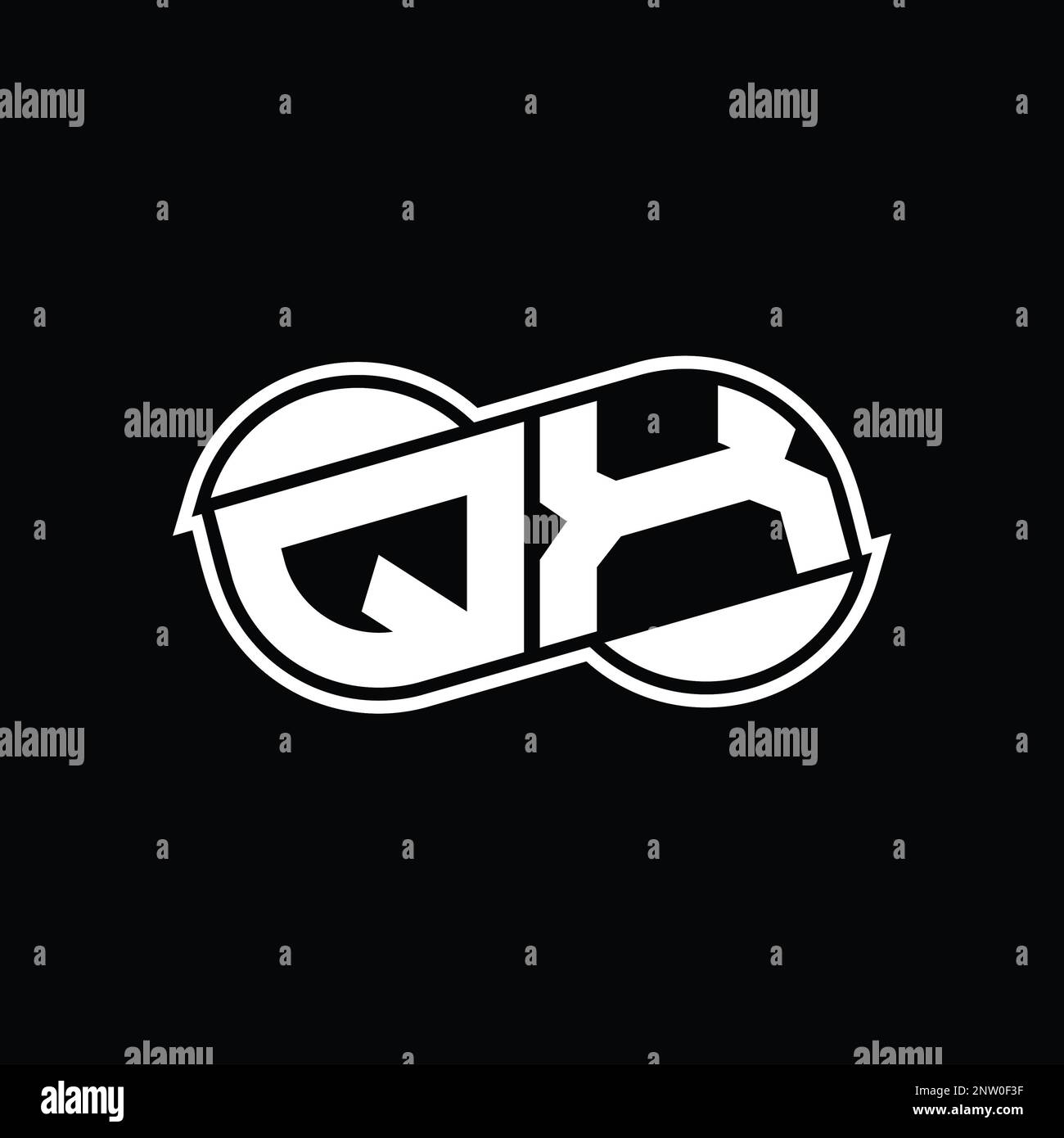 QX Logo monogram abstract infinity shape half round vector images ... QX Logo monogram abstract infinity shape half round vector images ...