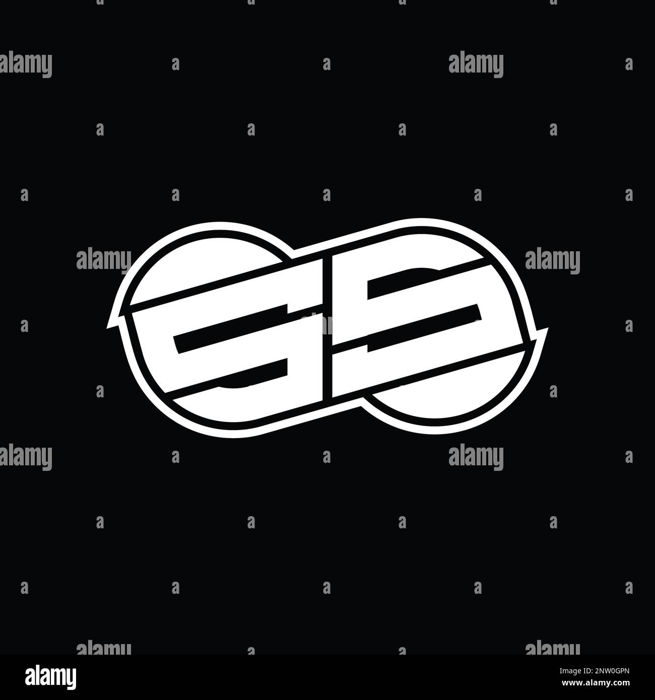SS Logo monogram abstract infinity shape half round vector images ... SS Logo monogram abstract infinity shape half round vector images ...