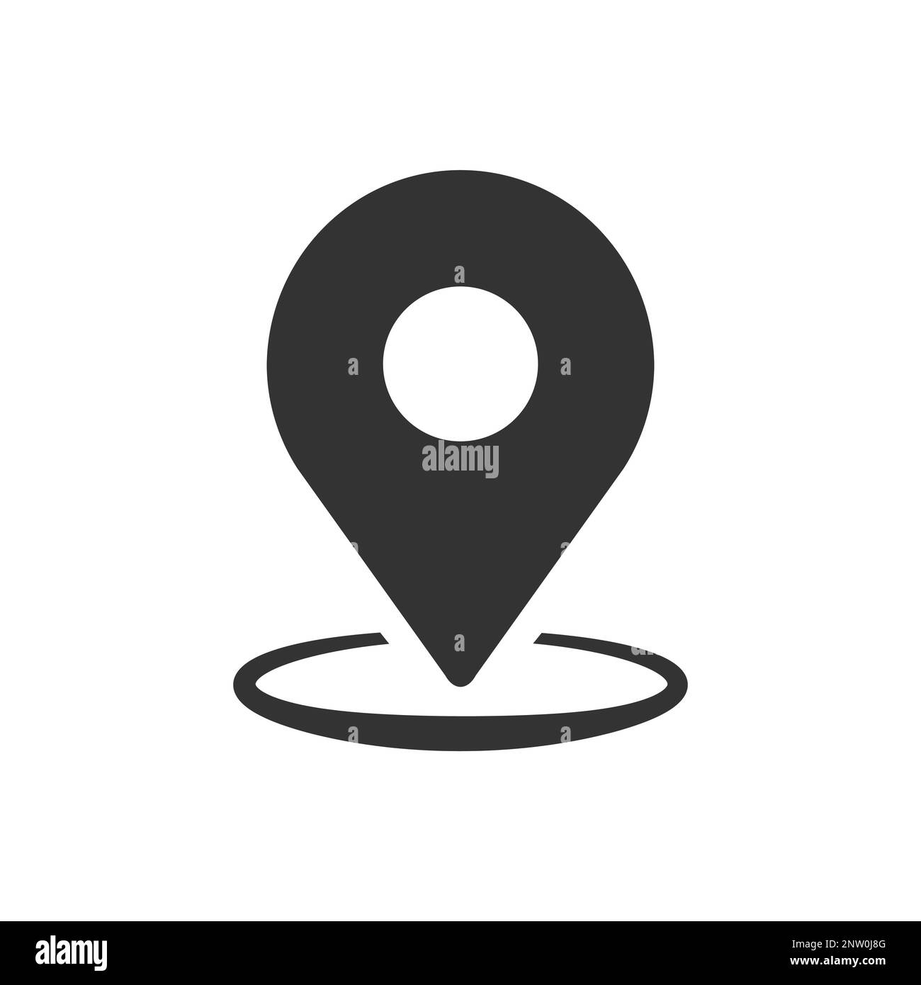 Simple Map Pin Concept Of Global Coordinate Stock Vector Image And Art Alamy
