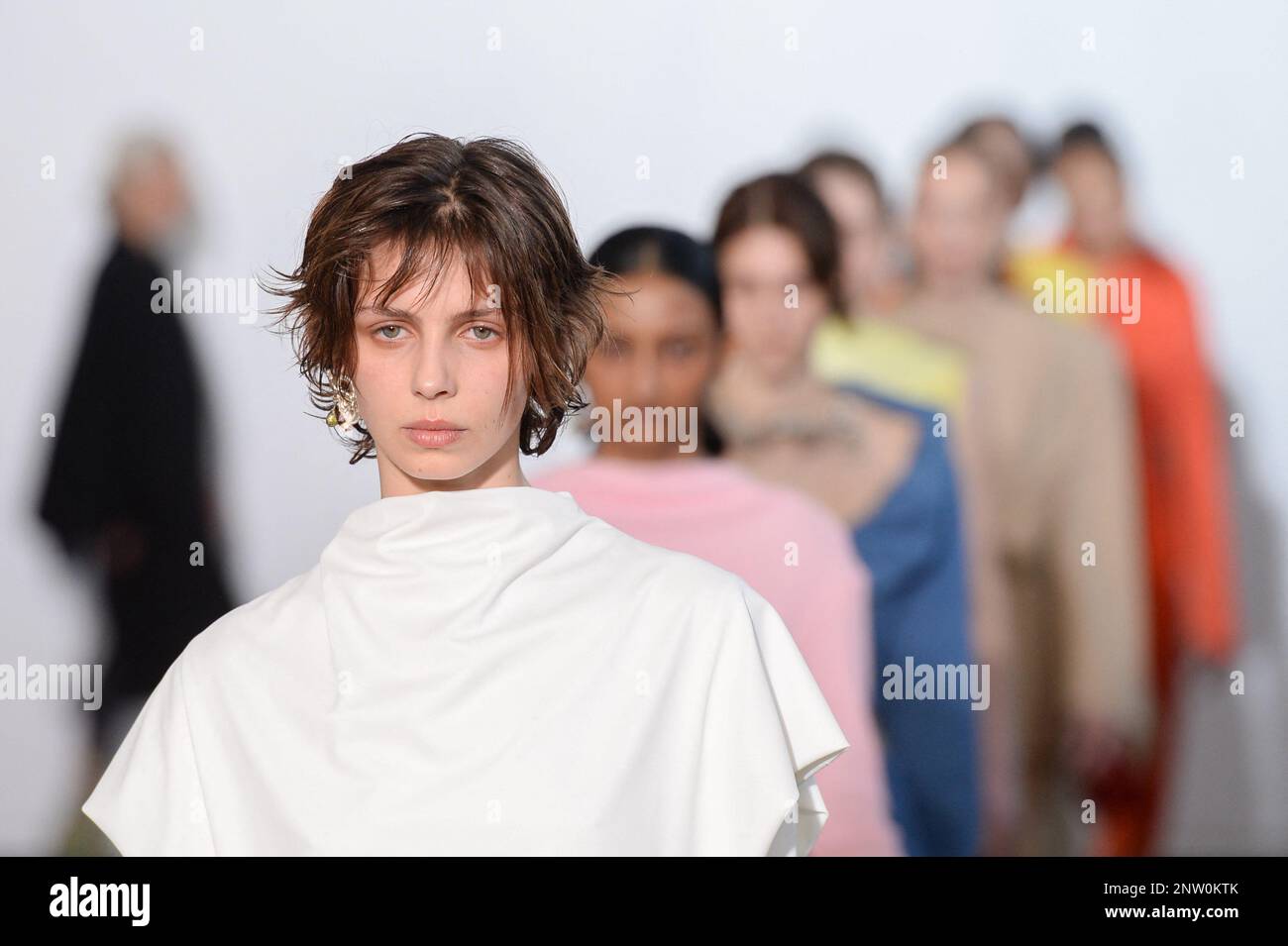 Paris, France on February 28, 2023. Models walk the runway during the ...