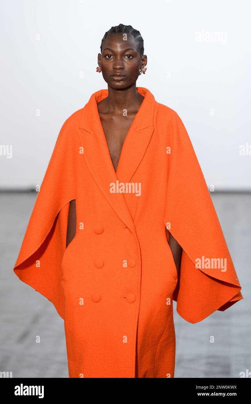 Paris, France on February 28, 2023. A model walks the runway during the ...