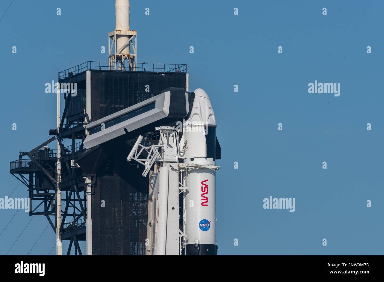 SpaceX/NASA Crew-6 Crew Dragon Capsule at LC-39A Stock Photo - Alamy