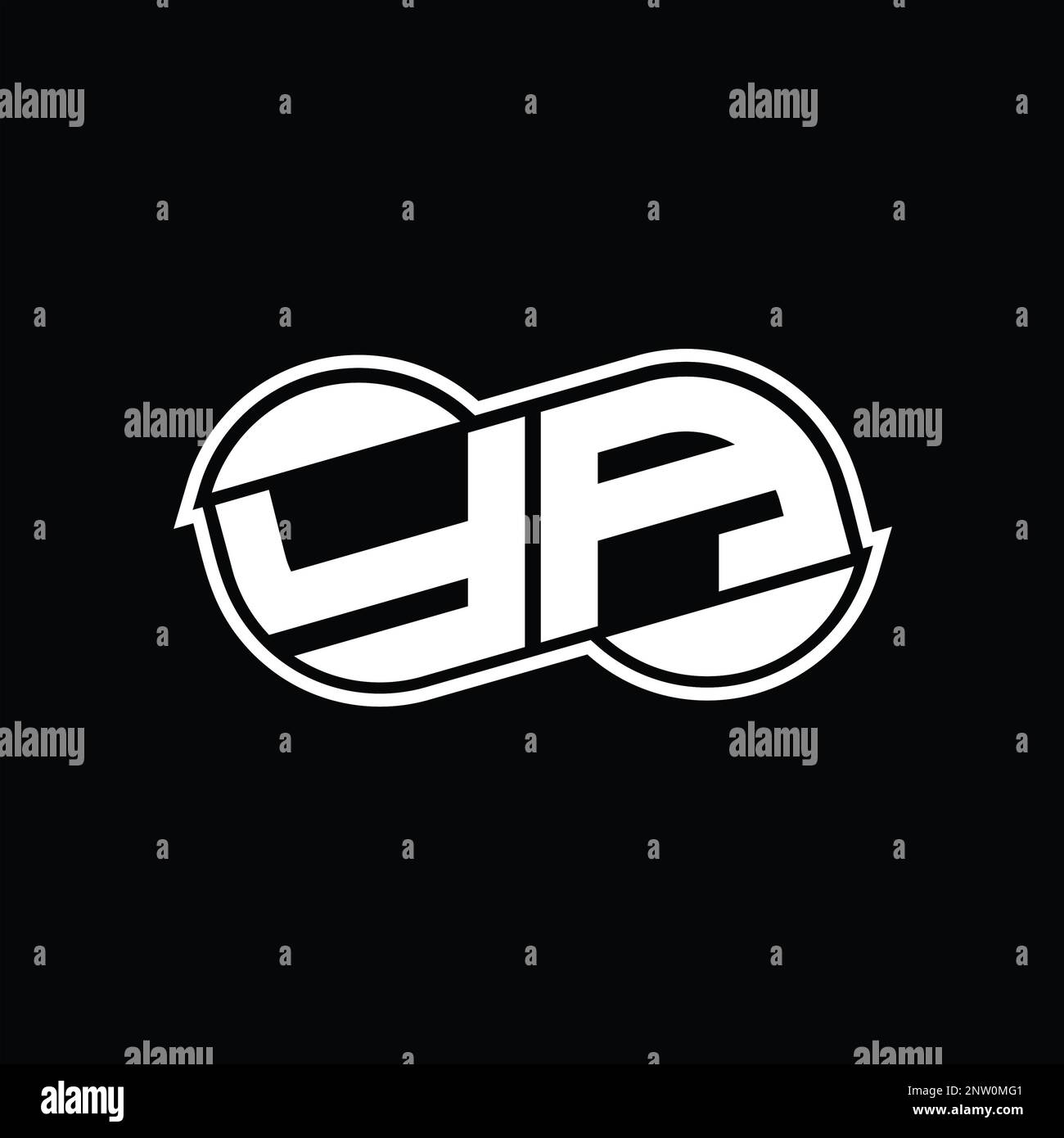 YA Logo monogram abstract infinity shape half round vector images ... YA Logo monogram abstract infinity shape half round vector images ...