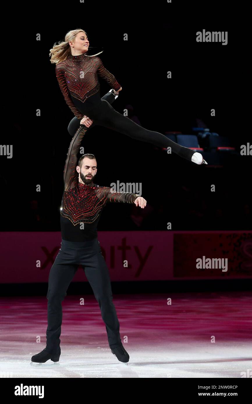 DETROIT, MI - JANUARY 27: DETROIT, MI - Ashley Cain and Timothy LeDuc ...