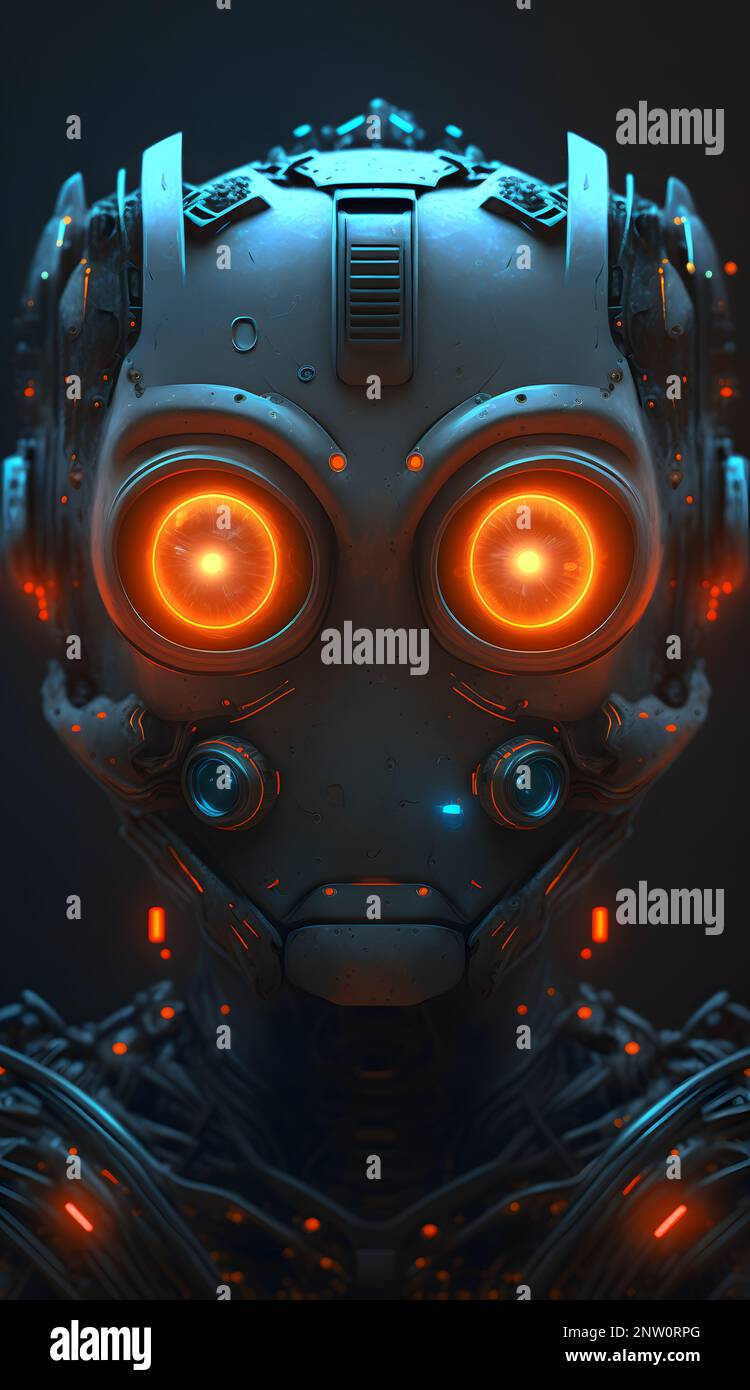 Red eyes robot hi-res stock photography and images - Alamy
