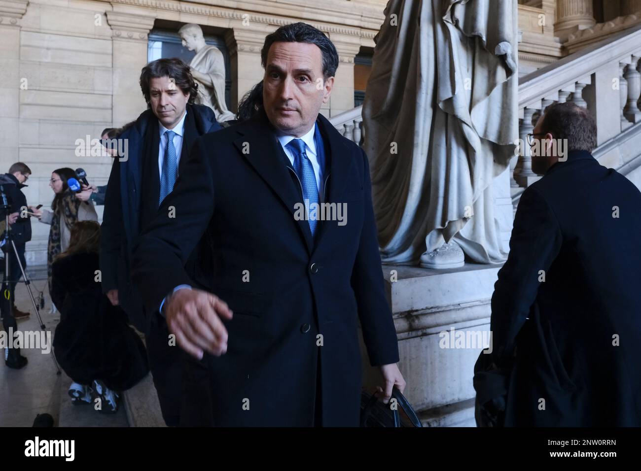 Brussels, Belgium. 28th Feb, 2023. Greek Lawyer of the former vice ...