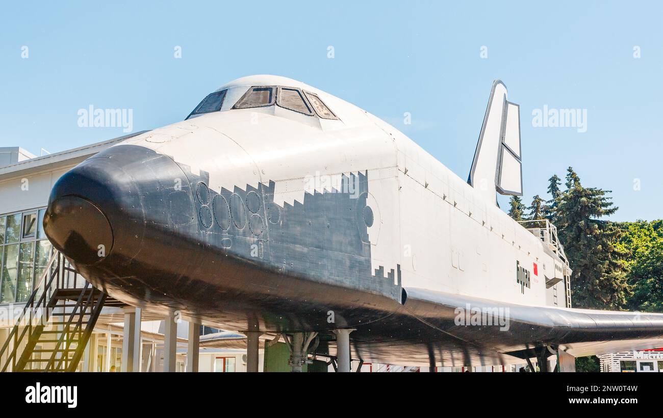 All Russian Exhibition Center VDNH Buran spacecraft Stock Photo - Alamy