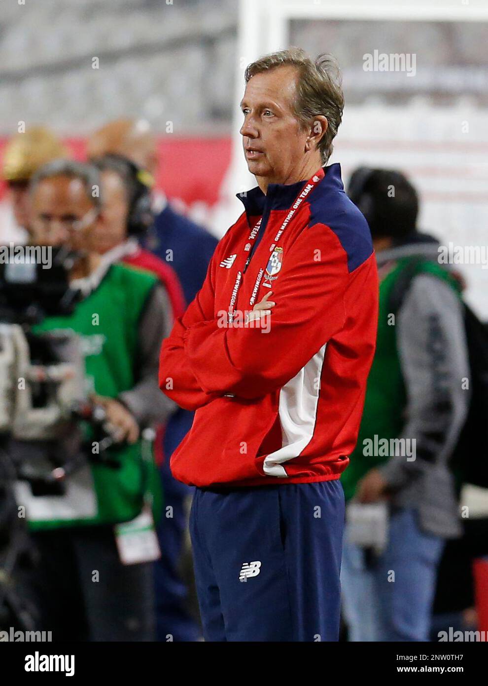 Panama head coach Gary Stempel during the first half of a men's ...