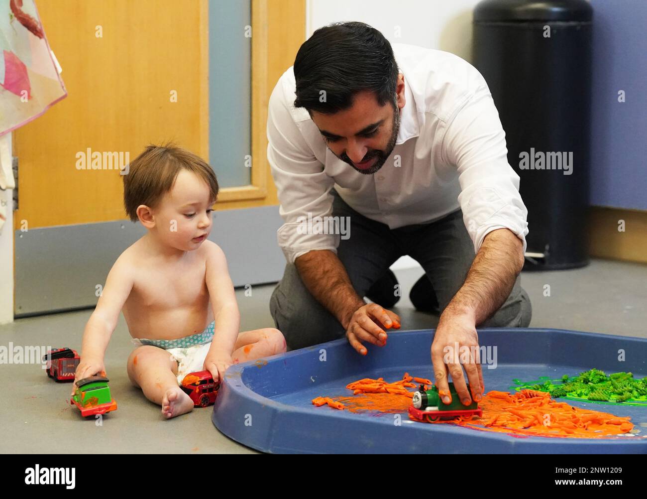 Scottish National Party leadership candidate Humza Yousaf at the launch ...