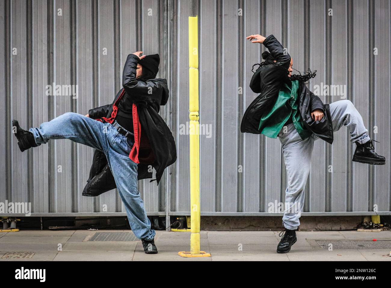 London, UK. 28th Feb, 2023. Sarah and Yukiko. SAY, the gig-meets-dance ...