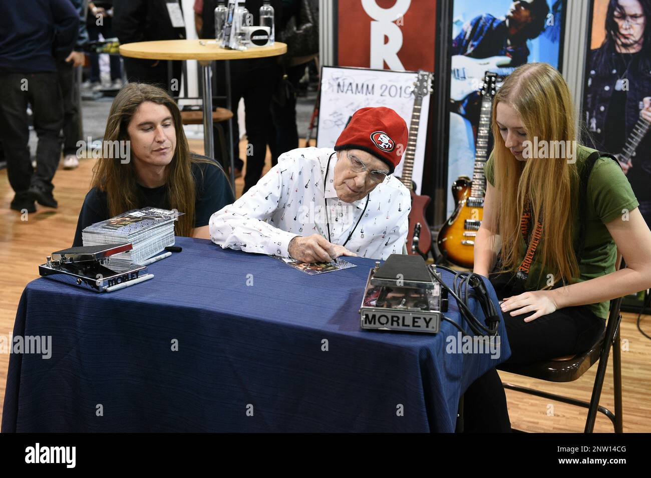 ANAHEIM, CA - JANUARY 26: Ray Burton, father of late Metallica bassist ...