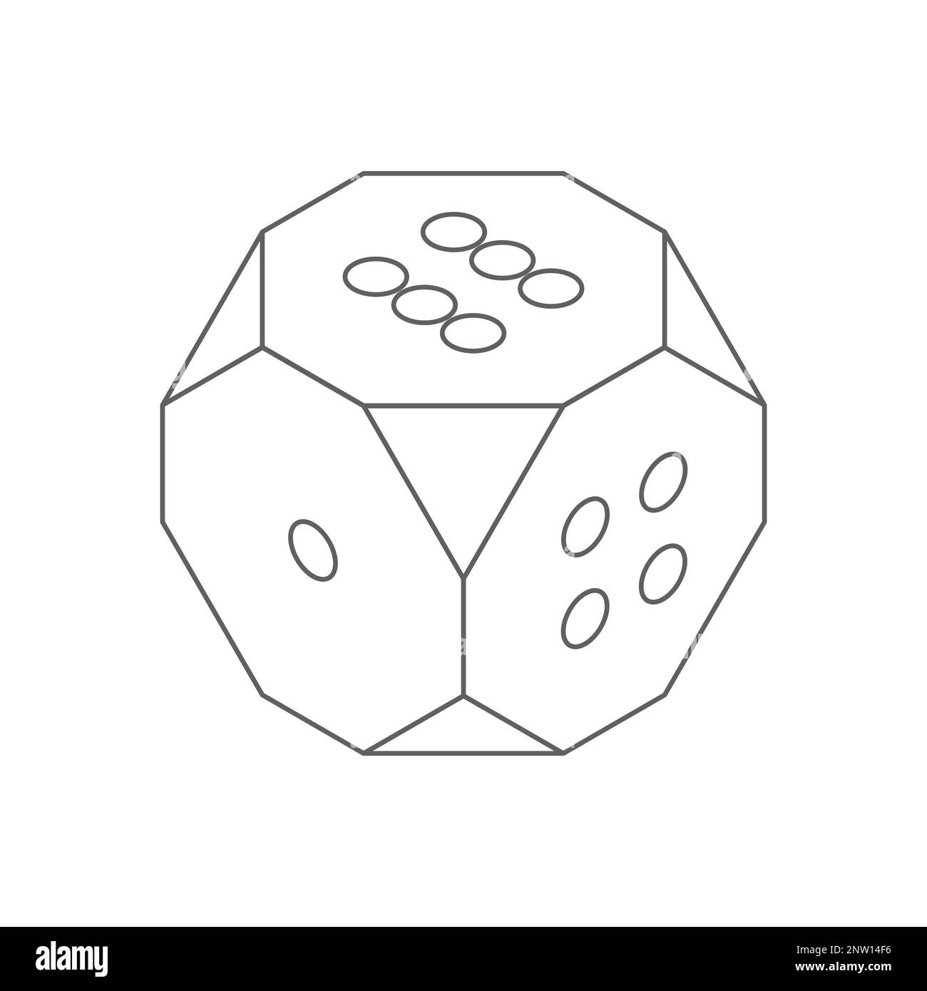 Number from gambling dice Stock Vector Images - Alamy