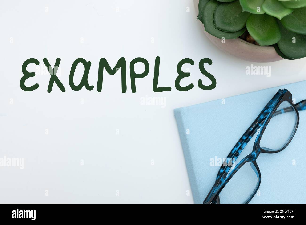 Hand writing sign Examples. Word Written on photo Sample Model to ...