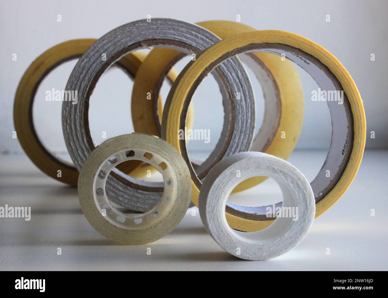 Rolls Of Scotch Tapes, Paper And Fabric Tapes For Packaging And ...