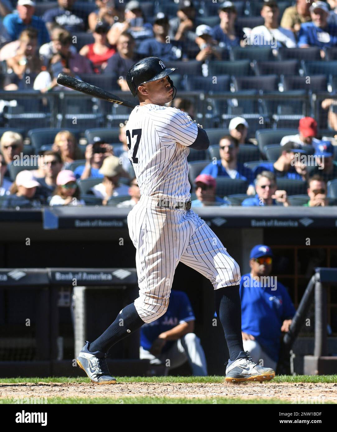 New York Yankees outfielder Giancarlo Stanton (27) during game against ...