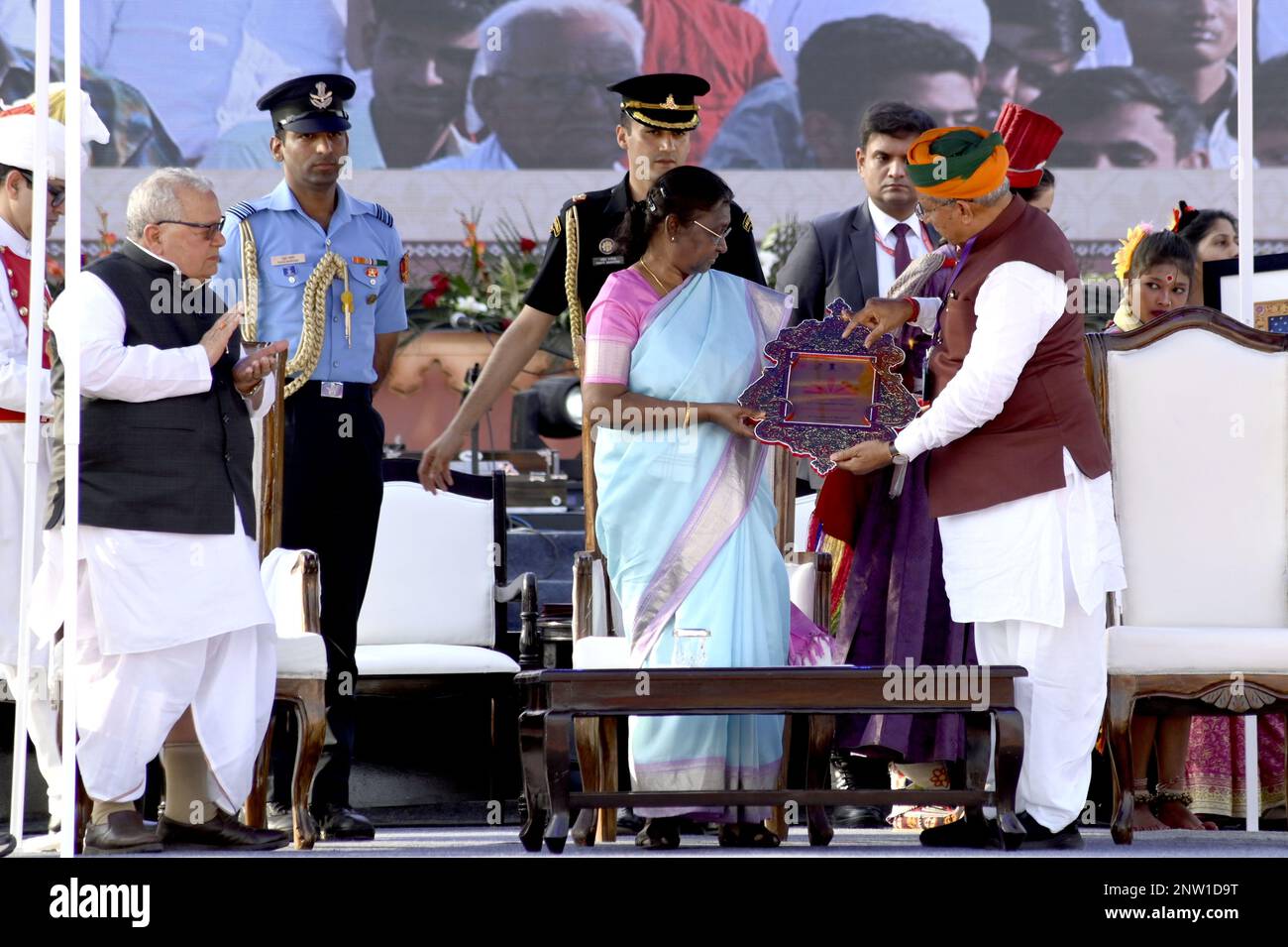 Bikaner, India. 27th Feb, 2023. President of India Droupadi Murmu ...