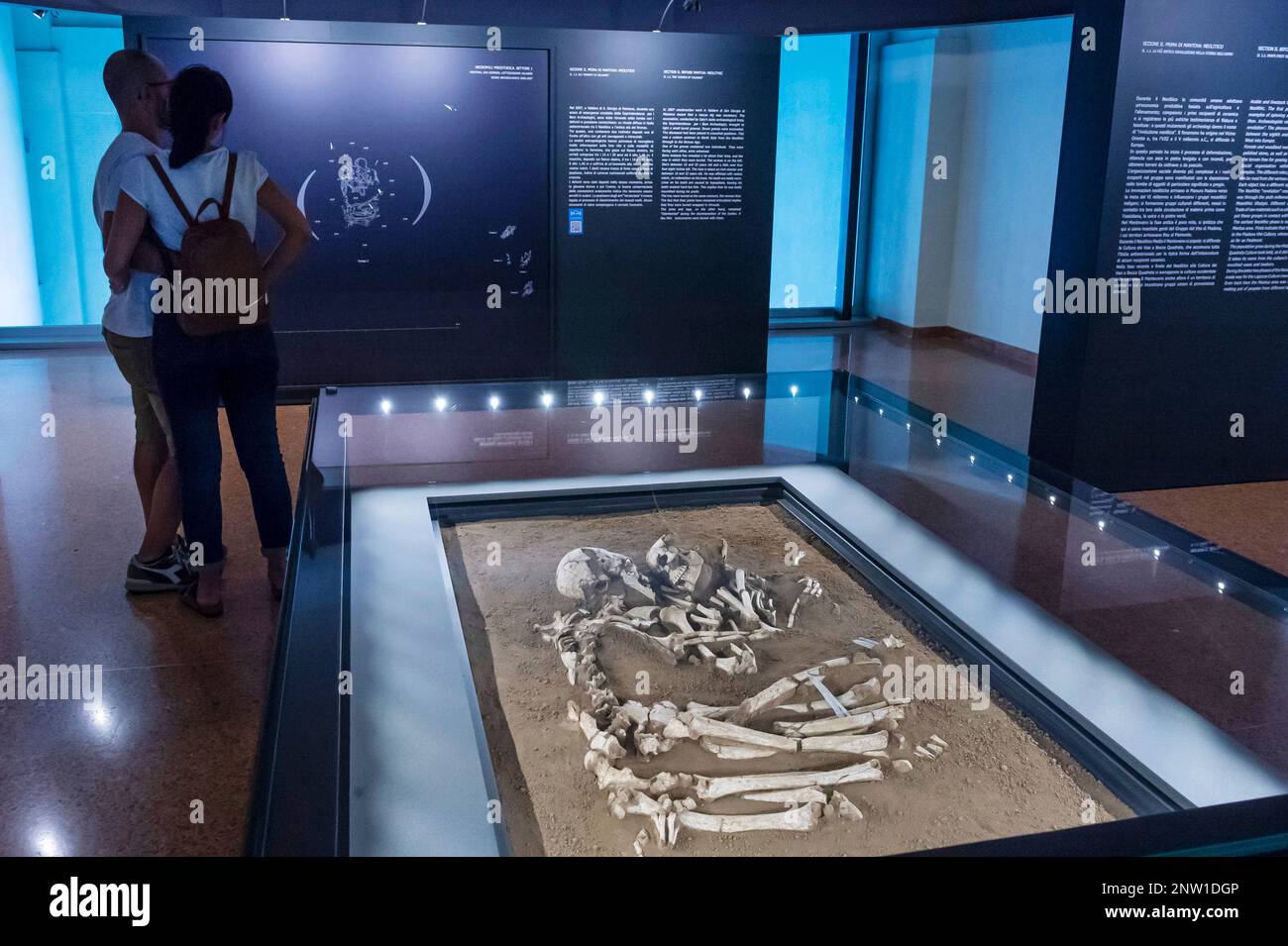 national archeologic museum: the lovers of valdaro, mantua, italy Stock ...