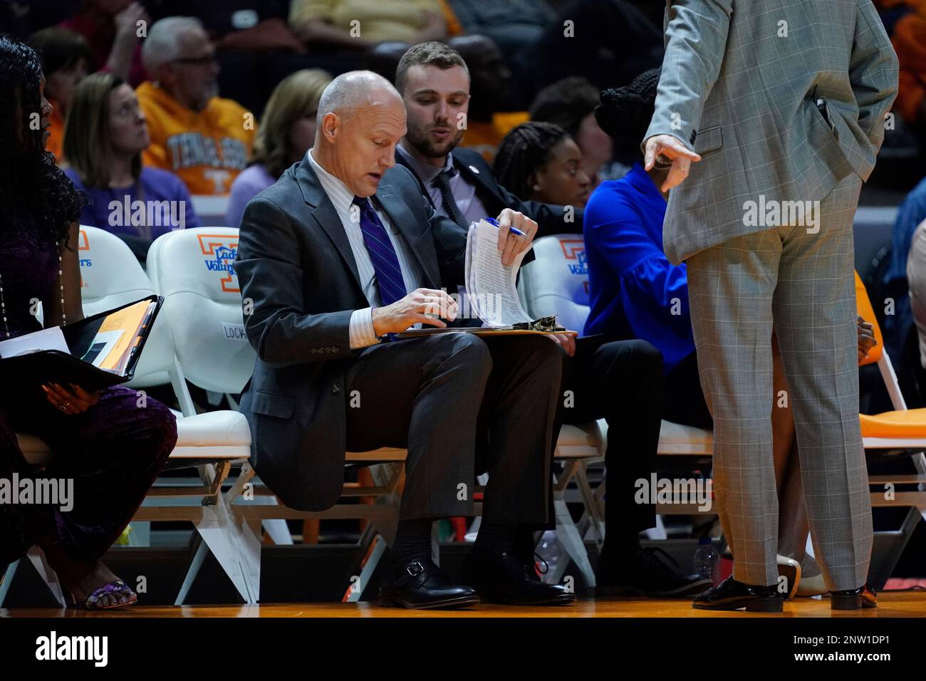 January 24, 2019: assistant coach Dean Lockwood of the Tennessee Lady ...