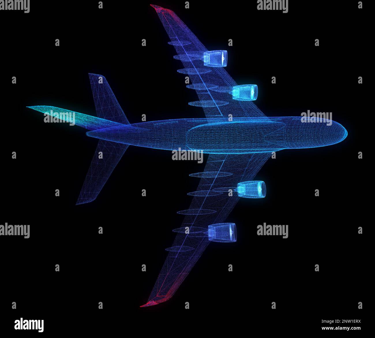 Airplane flying travel low poly. Blue business airliner tourism ...