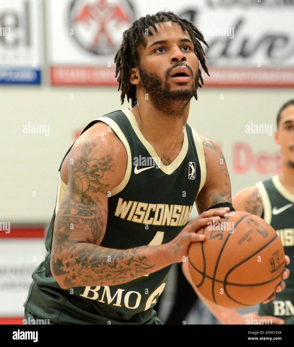 January 23, 2019: Wisconsin Herd guard Vander Blue is seen during a NBA ...