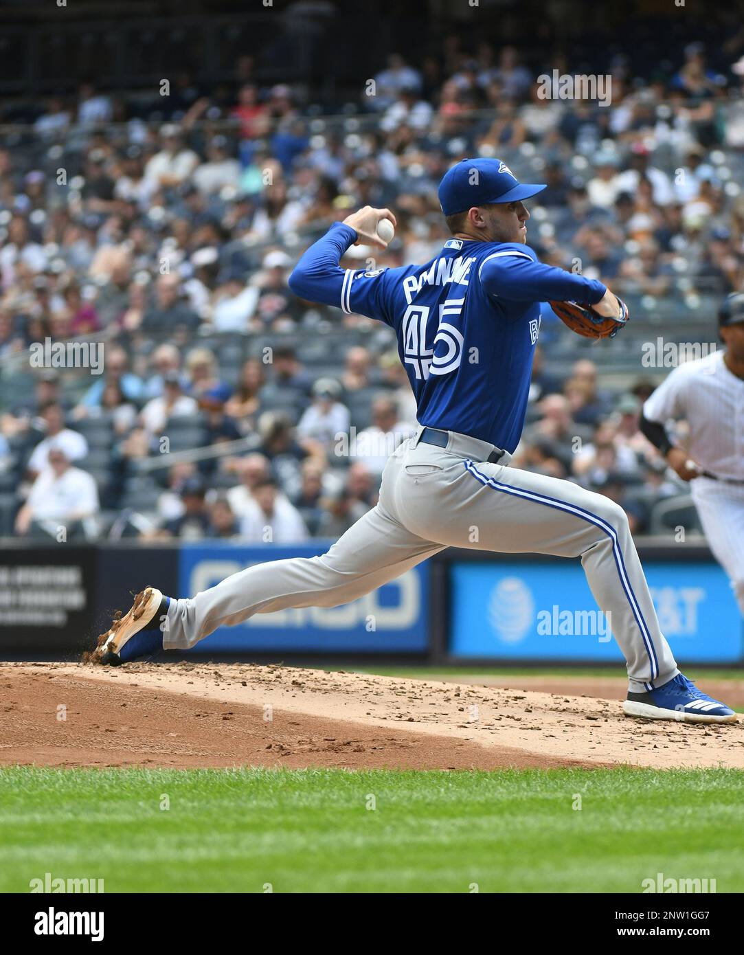 Toronto Blue Jays pitcher Thomas Pannone (45) during game against the ...