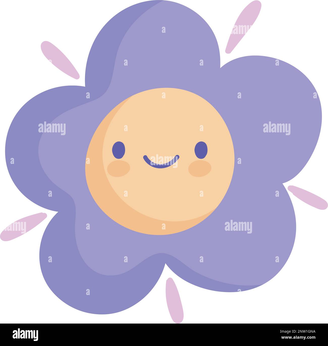 cute flower hand drawn Stock Vector Image & Art - Alamy