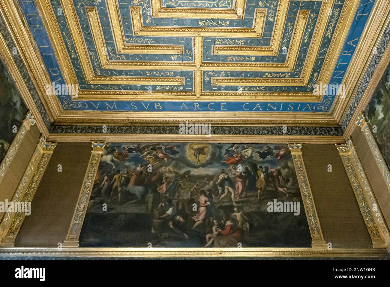 palazzo ducale, hall of the labyrinth, mantua, italy Stock Photo - Alamy