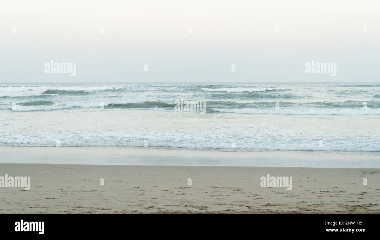 Sunset sky, sea and sand beach, gradient background Stock Photo - Alamy