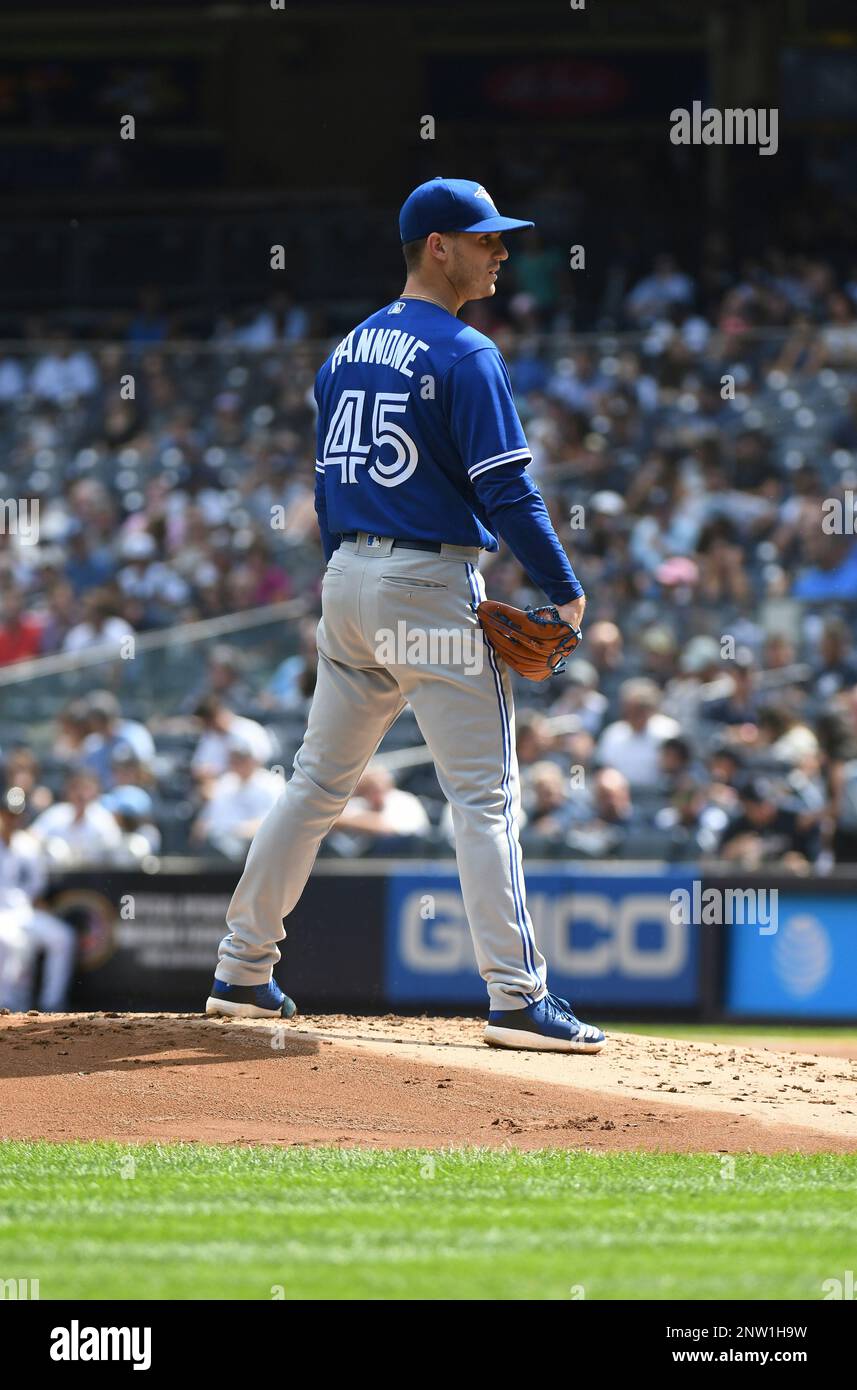 Toronto Blue Jays pitcher Thomas Pannone (45) during game against the ...