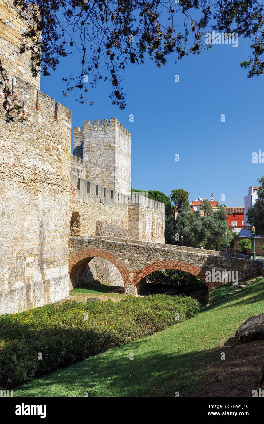 Lisbon, Portugal. Entrance to the Castelo de Sao Jorge/the Castle of ...