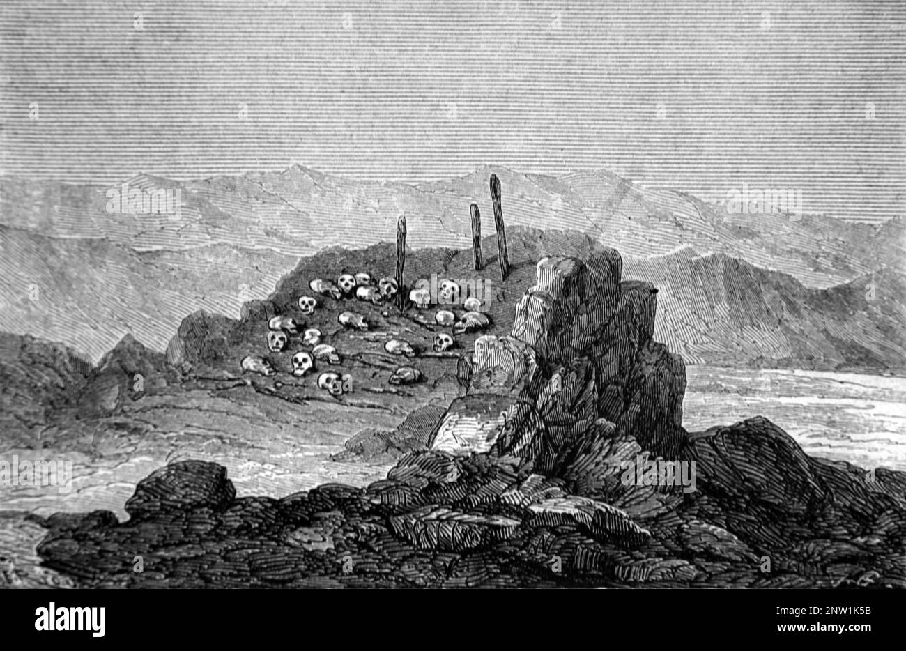 Cemetery, Burial Place or Ossuary of the Aymara People near Islay Peru ...